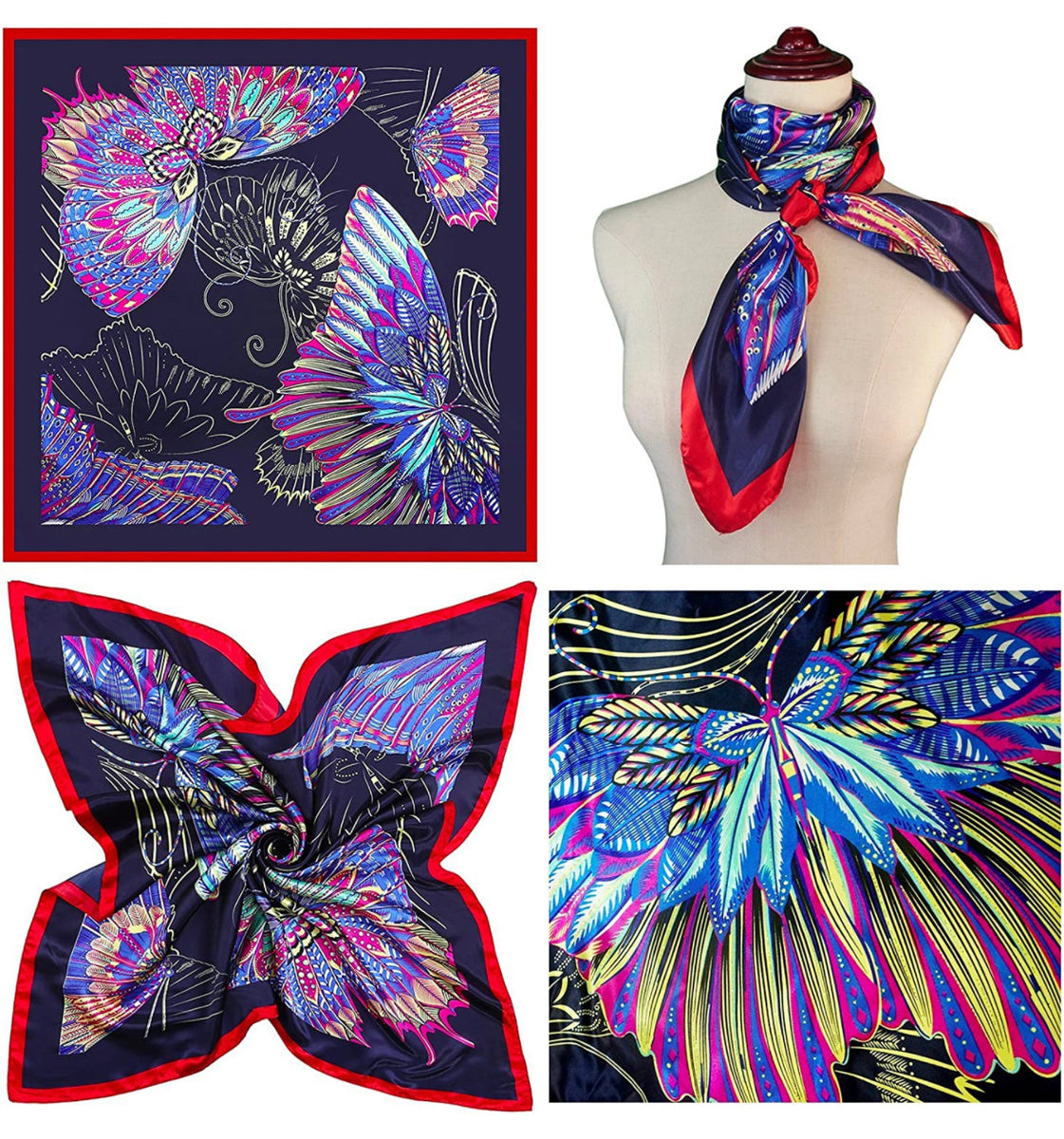 Butterfly Wing XL Square Scarf – Ebonnet® by EboniCurls®